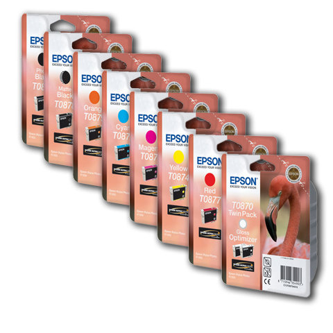 Набор оригинальных картриджей Epson T0870-T0879 C13T08704010 ...